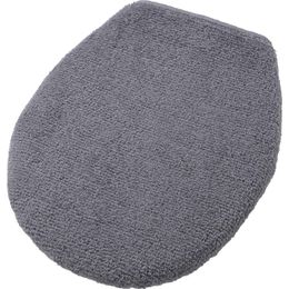 Grund Badematte, grau, Gr&ouml;&szlig;e 50x50 cm - WC-Vorlage ohne Ausschnitt