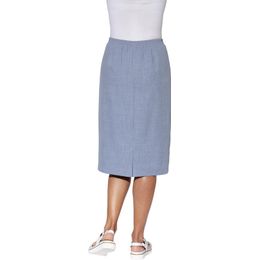 WITT Damen Schlupfrock in Leinen-Optik, taubenblau-meliert, Gr&ouml;&szlig;e 23