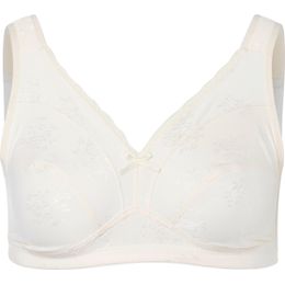 WITT Damen BH ohne B&uuml;gel im Jacquard-Dessin, champagner, Gr&ouml;&szlig;e 85D