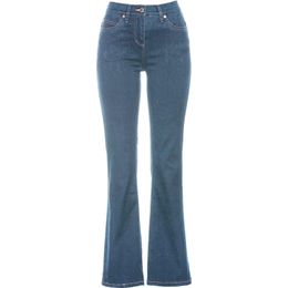 WITT Damen Bootcut-Jeans im 5-Pocket-Stil, stone-grey-denim, Gr&ouml;&szlig;e 40
