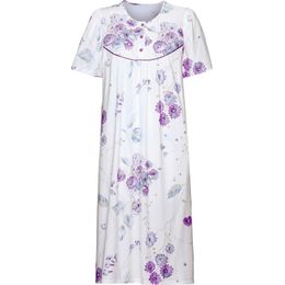w&auml;schepur w&auml;schepur Damen Nachthemd mit Bl&uuml;ten-Druck, hautsympathisch, ecru-bedruckt, Gr&ouml;&szlig;e 40/42