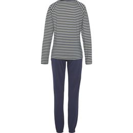Vivance Dreams Damen Pyjama, dunkelblau, Gr&ouml;&szlig;e 32/34