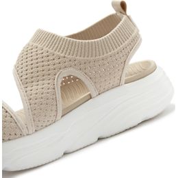 Lascana Damen Sandale, beige, Gr&ouml;&szlig;e 39