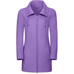 WITT Damen Fleecejacke mit 2-Wege-Rei&szlig;verschluss, flieder, Gr&ouml;&szlig;e 42
