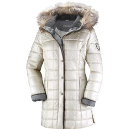 WITT Damen Steppjacke mit Rei&szlig;verschluss-Seitenschlitzen, ecru, Gr&ouml;&szlig;e 24