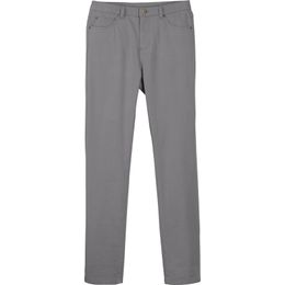 WITT Damen 5-Pocket-Hose mit seitlichem Dehnbund, grau, Gr&ouml;&szlig;e 23