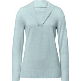WITT Damen 2-in-1-Pullover in Melange-Optik, kalkmint-meliert, Gr&ouml;&szlig;e 54