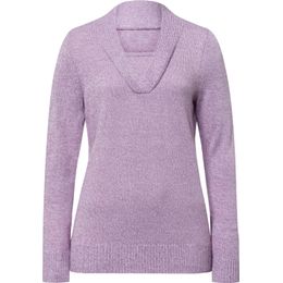 WITT Damen 2-in-1-Pullover in Melange-Optik, orchidee-meliert, Gr&ouml;&szlig;e 46