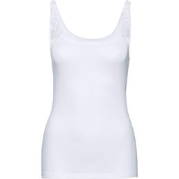 Comazo Damen Tr&auml;gerhemd in Micromodal-Qualit&auml;t, wei&szlig;, Gr&ouml;&szlig;e 40