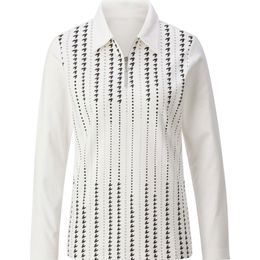 WITT Damen Poloshirt in Interlock-Qualit&auml;t, ecru-bedruckt, Gr&ouml;&szlig;e 50