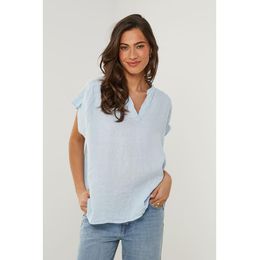Le Monde du Lin Leinen-Shirt in Hellblau - 73% | Gr&ouml;&szlig;e 38/40 | Damen-tops
