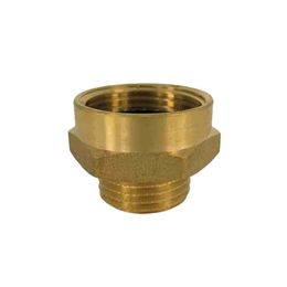 Messing Fitting, Gewindefitting Messing, Doppelnippel 1 1/2" AG x 2" IG