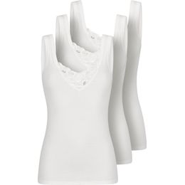 w&auml;schepur w&auml;schepur Damen Achselhemd, wei&szlig;, Gr&ouml;&szlig;e 38