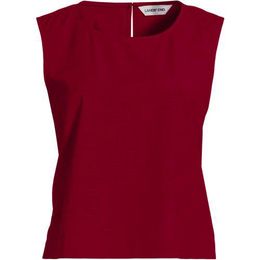 LANDS' END Ärmelloses Top, Damen,  Rot, Baumwolle/Viskose/Baumwoll-Mischung, by Lands' End