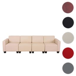 Mendler Modular 4-Sitzer Sofa Couch Lyon, Kunstleder ~ Variantenangebot 2x21690+21694+21697