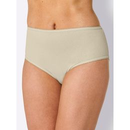 WITT Damen H&uuml;ftslip, steingrau + sand + bordeaux, Gr&ouml;&szlig;e 36/38