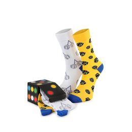 Crea Socks Socks 'W&Uuml;RFEL' male Mixed colors size 36-40