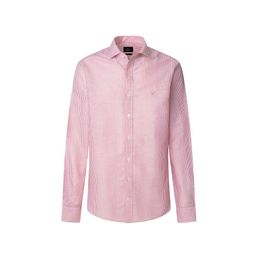 Hackett London Hemd Herren Gr&ouml;&szlig;e M pink / wei&szlig;
