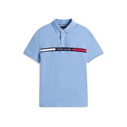 Tommy Hilfiger Poloshirt Herren Gr&ouml;&szlig;e XXL taubenblau / knallrot / schwarz / wei&szlig;