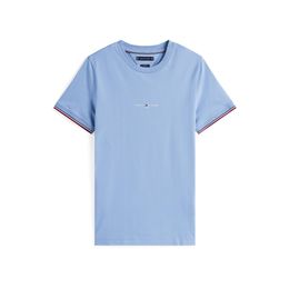 Tommy Hilfiger T-Shirt Herren Gr&ouml;&szlig;e XS taubenblau / cranberry / schwarz / wei&szlig;