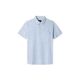 Hackett London Poloshirt Herren Gr&ouml;&szlig;e XL hellblau / wei&szlig;