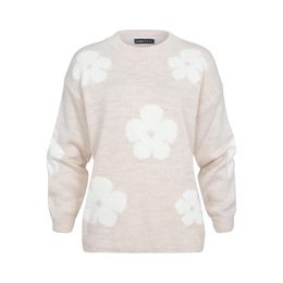 Cloud5ive Pullover Damen Größe XXL beige / weiß