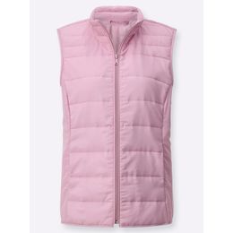 WITT Damen Steppweste mit leichter Wattierung, ros&eacute;, Gr&ouml;&szlig;e 54