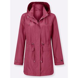 WITT Damen Jacke mit regulierbarer Kapuze und Taille, himbeere, Gr&ouml;&szlig;e 56