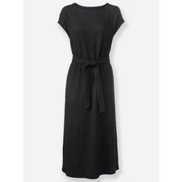 WITT Damen Jerseykleid in Struktur-Qualit&auml;t, schwarz, Gr&ouml;&szlig;e 46