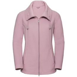 WITT Damen Fleecejacke mit 2-Wege-Rei&szlig;verschluss, ros&eacute;, Gr&ouml;&szlig;e 54