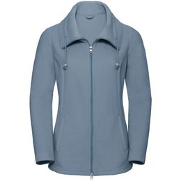 WITT Damen Fleecejacke mit 2-Wege-Rei&szlig;verschluss, hellblau, Gr&ouml;&szlig;e 40