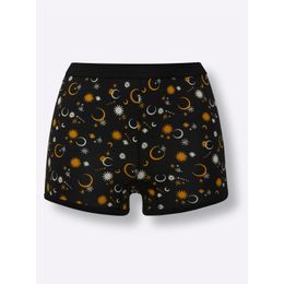w&auml;schepur w&auml;schepur Damen Panty mit Sternen-Druck, schwarz-bedruckt, Gr&ouml;&szlig;e 36/38