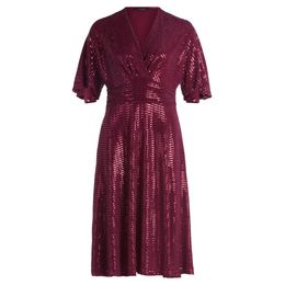 Vera Mont Cocktailkleid im Glitzer-Look Damen Größe 44 rot