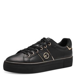 Tamaris Sneaker Damen Gr&ouml;&szlig;e 36 gold / schwarz