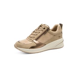 Tamaris Sneaker Damen Gr&ouml;&szlig;e 42 beige / gold