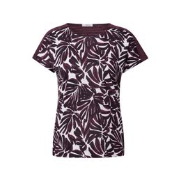 Cecil T-Shirt Damen Gr&ouml;&szlig;e L bordeaux / wei&szlig;