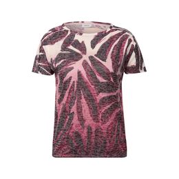 Cecil T-Shirt Damen Gr&ouml;&szlig;e XS pastellpink / dunkelpink / weinrot / schwarz