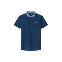 Hackett London Poloshirt 'Heritage' Herren Gr&ouml;&szlig;e XS blue denim / hellblau / dunkelblau