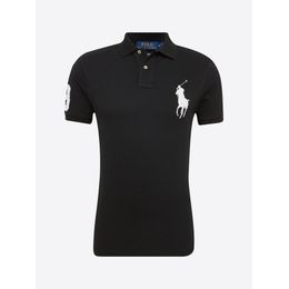 Polo Ralph Lauren Poloshirt 'SSKCBPPCMSL-SHORT SLEEVE-KNIT' Herren Größe XXL schwarz / weiß
