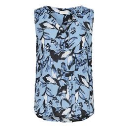 Kaffe Bluse 'KAAmber' Damen Gr&ouml;&szlig;e M pastellblau / schwarz / wei&szlig;