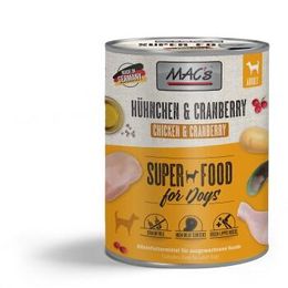 Mac's MAC's Nassfutter Hund Adult H&uuml;hnchen und Cranberry 6x800 g