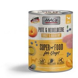 Mac's MAC's Nassfutter Hund Adult Pute und Heidelbeeren 6x800 g