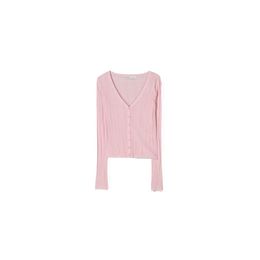 Bershka Strickjacke Damen Gr&ouml;&szlig;e L rosa