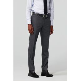 Chinos MEYER "Bonn", Herren, Gr. 23, Normalgr&ouml;&szlig;en, grau (mittelgrau), 54% Wolle, 44% Schurwolle, 2% Elasthan, unifarben, regular fit lang, Hosen, atmungsaktiv, temperaturausgleichend, feuchtigkeitsregulierend