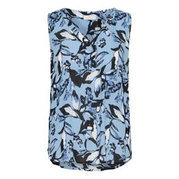 Kaffe Bluse 'KAAmber' Damen Gr&ouml;&szlig;e M pastellblau / schwarz / wei&szlig;