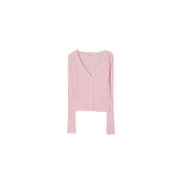 Bershka Strickjacke Damen Gr&ouml;&szlig;e L rosa