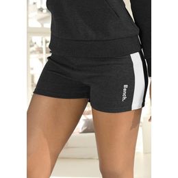 BENCH. LOUNGEWEAR Relaxshorts mehrfarbig Gr. 36/38 f&uuml;r Damen. Mit Kordelzug, Logoschriftzug. Bequem. Nachhaltig.