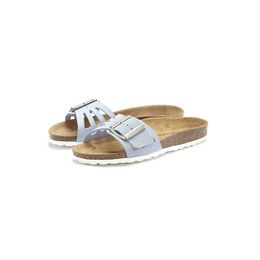 ELBSAND Pantolette 'Sandale, Mule, offener Schuh, Sommerschuhe, Lederpantolette' blau Gr. 36 f&uuml;r Damen
