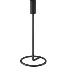 Boltze Kerzenhalter aus Metall, schwarz (H26cm)