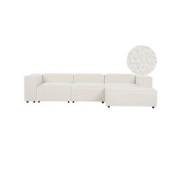 Beliani 3-tlg Modulsofa ARDAL in Weiß/Schwarz | Gr.: onesize